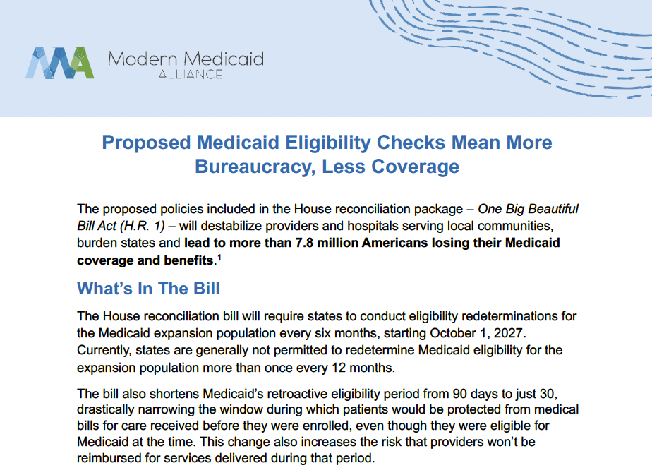 Proposed Medicaid Eligibility Checks Mean More Bureaucracy, Less ...